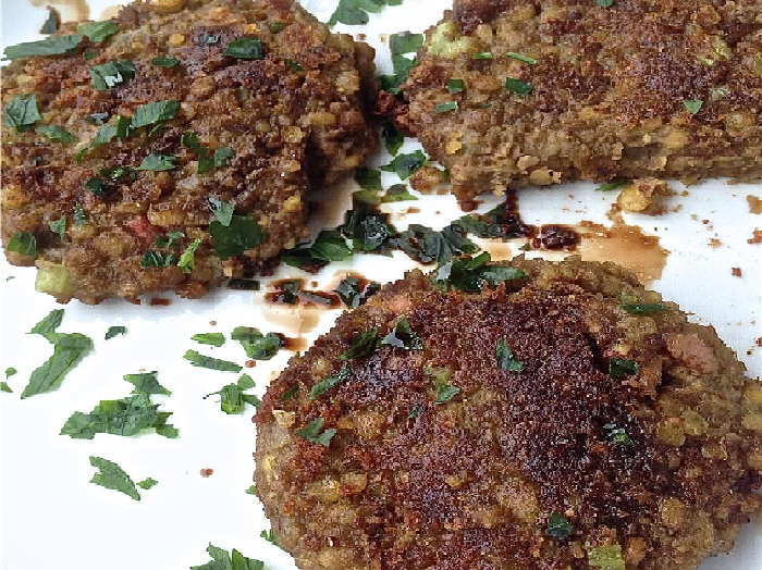 Hambúrguer de lentilha - Receita de Vovó